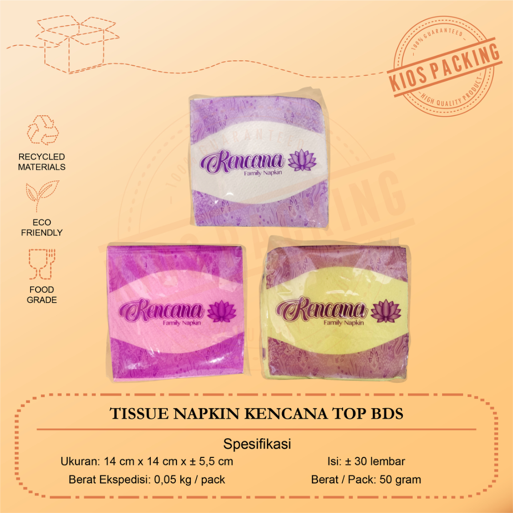 Jual Tissue Napkin Putih / Warna | Tisu Meja Makan | Shopee Indonesia