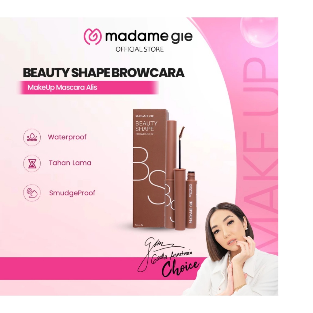 Jual (FREE TS DREAM MATTE LIP CREAM) Madame Gie Beauty Shape Browcara ...