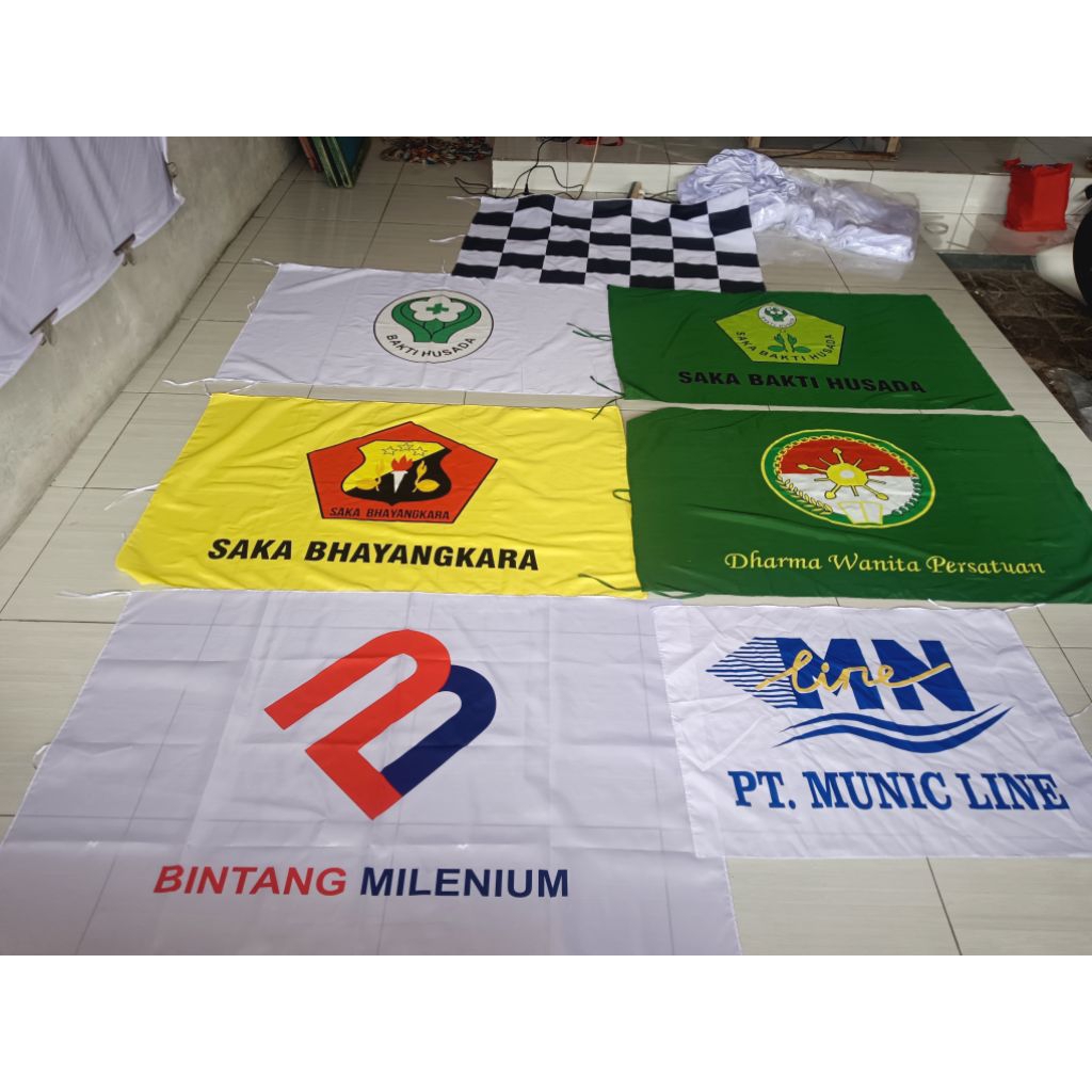 Jual Bendera Custom | Ukuran 90 x 135 cm | Bendera Perusahaan | Cetak ...
