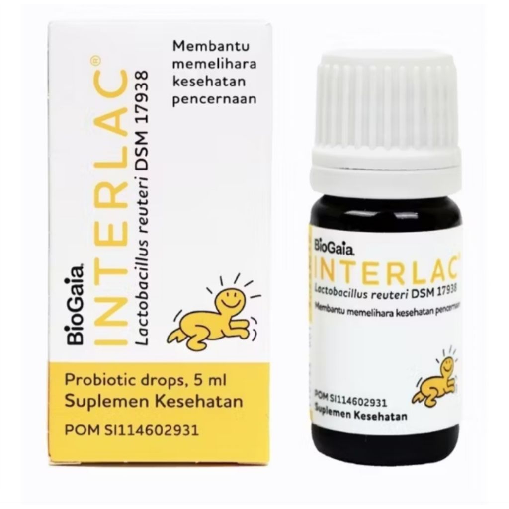 Jual Interlac Probiotik Drops 5ml Probiotic BioGaia | Shopee Indonesia