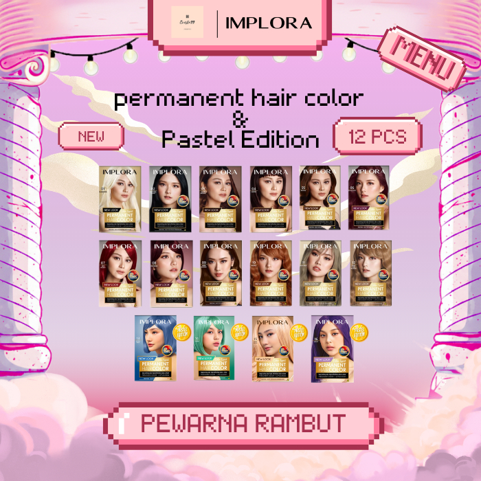 Jual Implora New Permanent Hair Color Semir Rambut & pastel edition X ...
