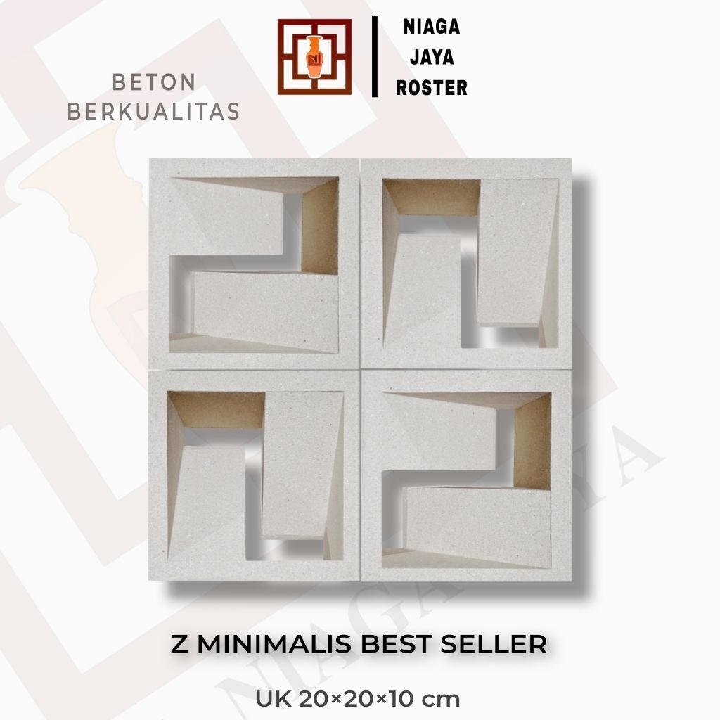 Jual NIAGA JAYA ROSTER - Roster Beton Minimalis Ukuran 20x20cm, Loster ...