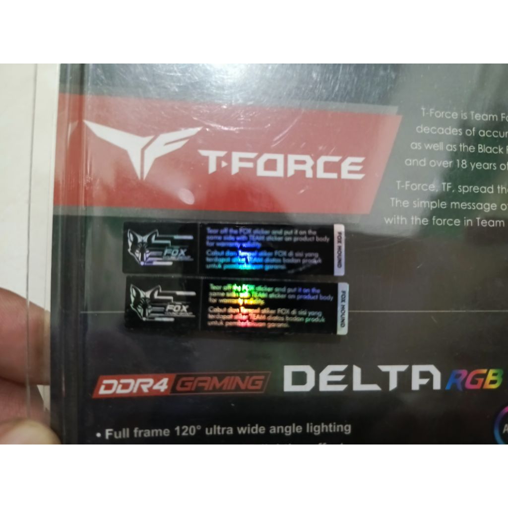 Jual RAM T-FORCE DELTA RGB 32 GB ( 16x2 ) DDR4 3200 | Shopee Indonesia