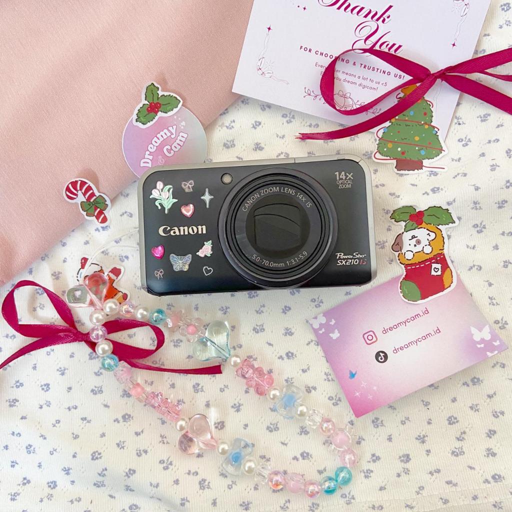 Jual Canon Powershot SX210 IS (pop up flash) in black | Shopee Indonesia