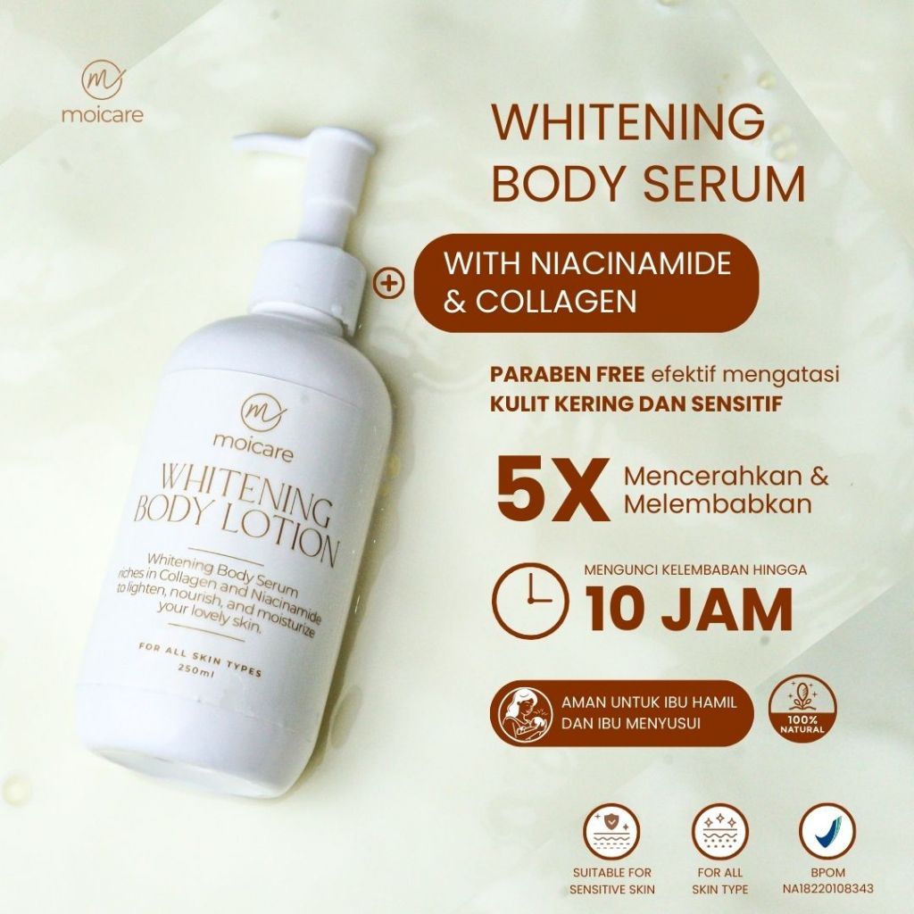 Jual MOICARE Whitening & Brightening Body Serum - Pemutih Badan ...