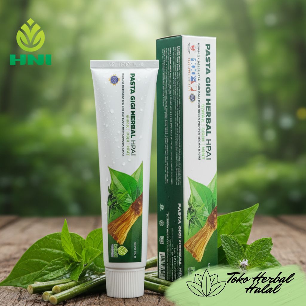 Jual Pasta Gigi Herbal HNI HPAI Siwak Sirih Mint - Odol Alami Perawatan ...