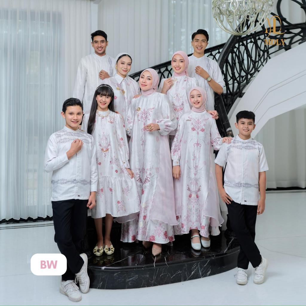 Jual MDLY Sarimbit Couple Keluarga Lave Series White | Family Set ...