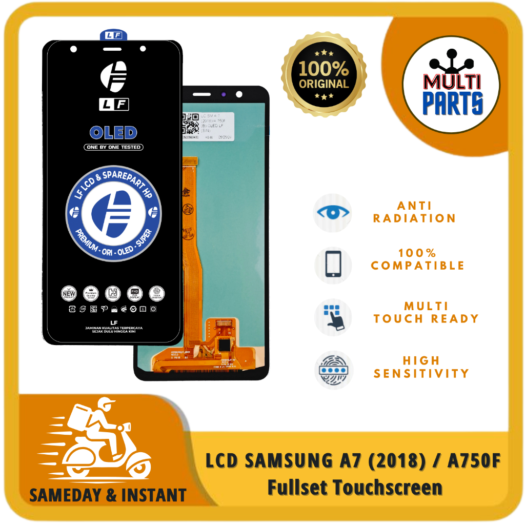 Jual LCD SAMSUNG A7 (2018) / A750F FULLSET TOUCHSCREEN | Shopee Indonesia