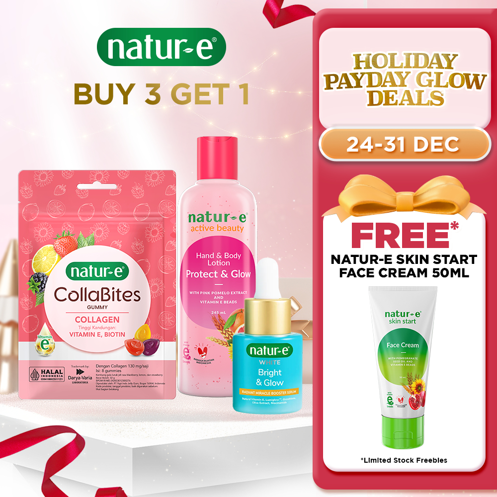 Jual Natur-E Bundle CollaBites Pouch Gummy Collagen with Vitamin E ...