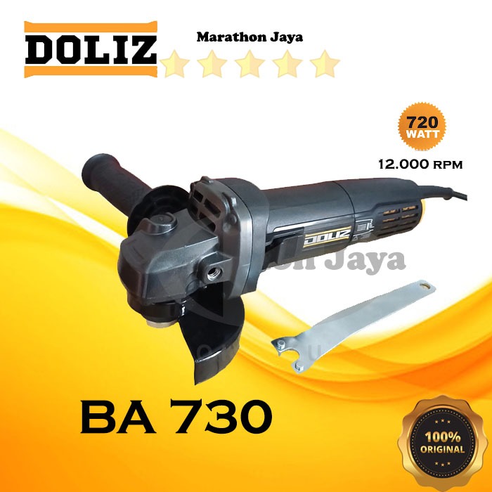 Jual Mesin Gerinda Tangan Potong Besi 4 DOLIZ BA 730 BA730 720 watt ...
