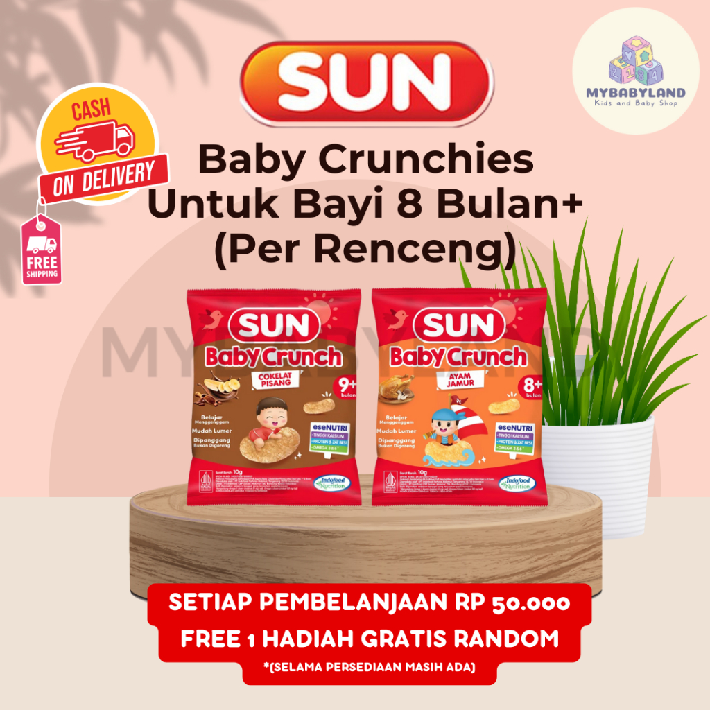 Jual PER RENCENG/10 SACHET SUN Baby Crunchies | Sun Baby Crunchies ...