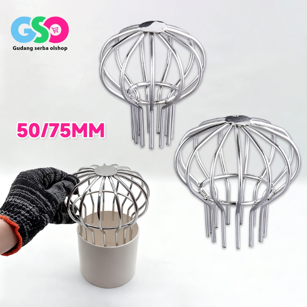 Jual 75mm Stainless Roof Drain Dak Atap Saringan Got Talang Air Filter ...