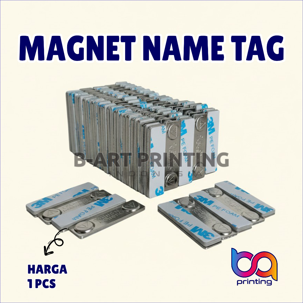 Jual MAGNET NAME TAG Papan Nama Nama Dada Name Tag Kuliatas Super ...