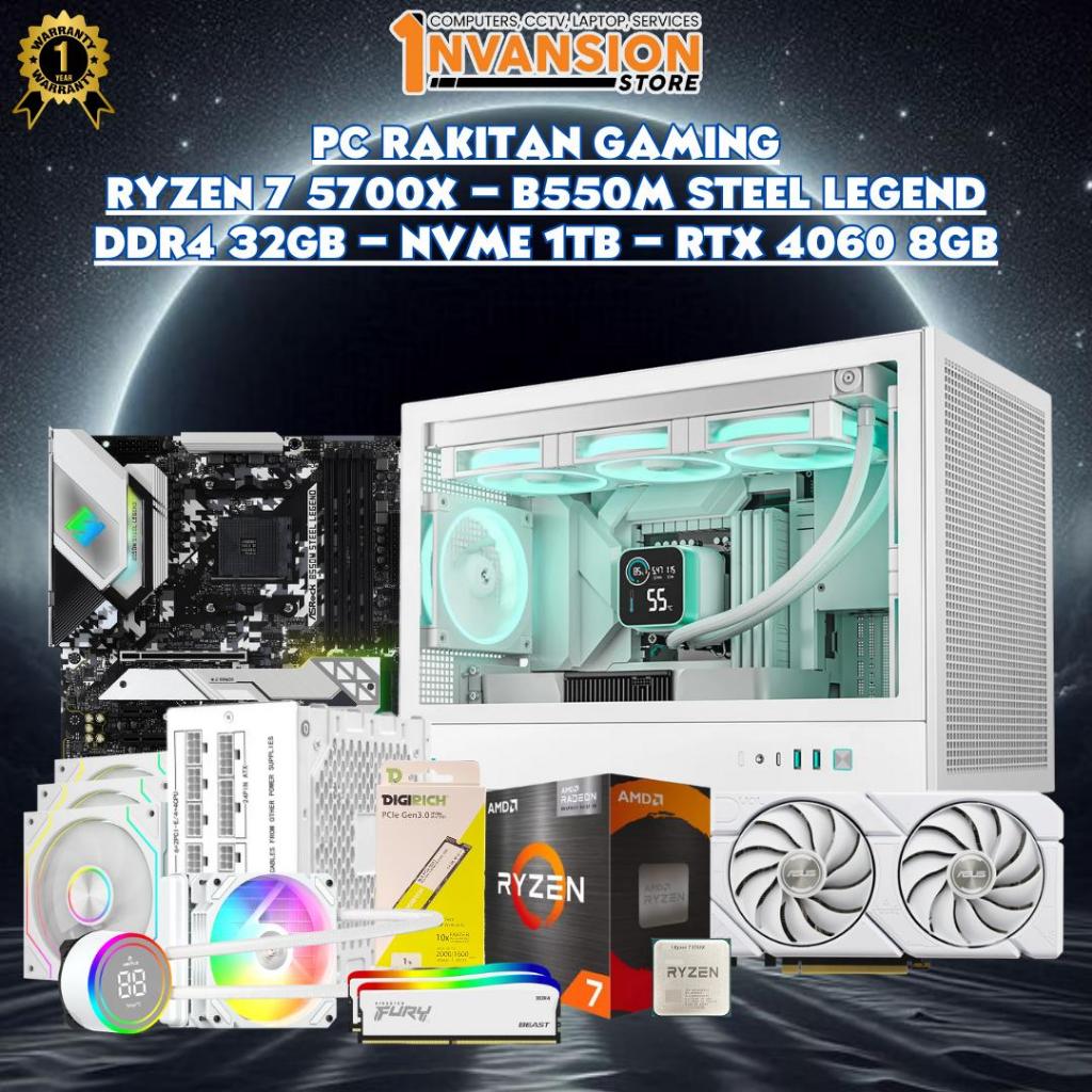 Jual INV GAMING - PC RAKITAN RYZEN 7 5700X | B550M STEEL LEGEND | DDR4 ...