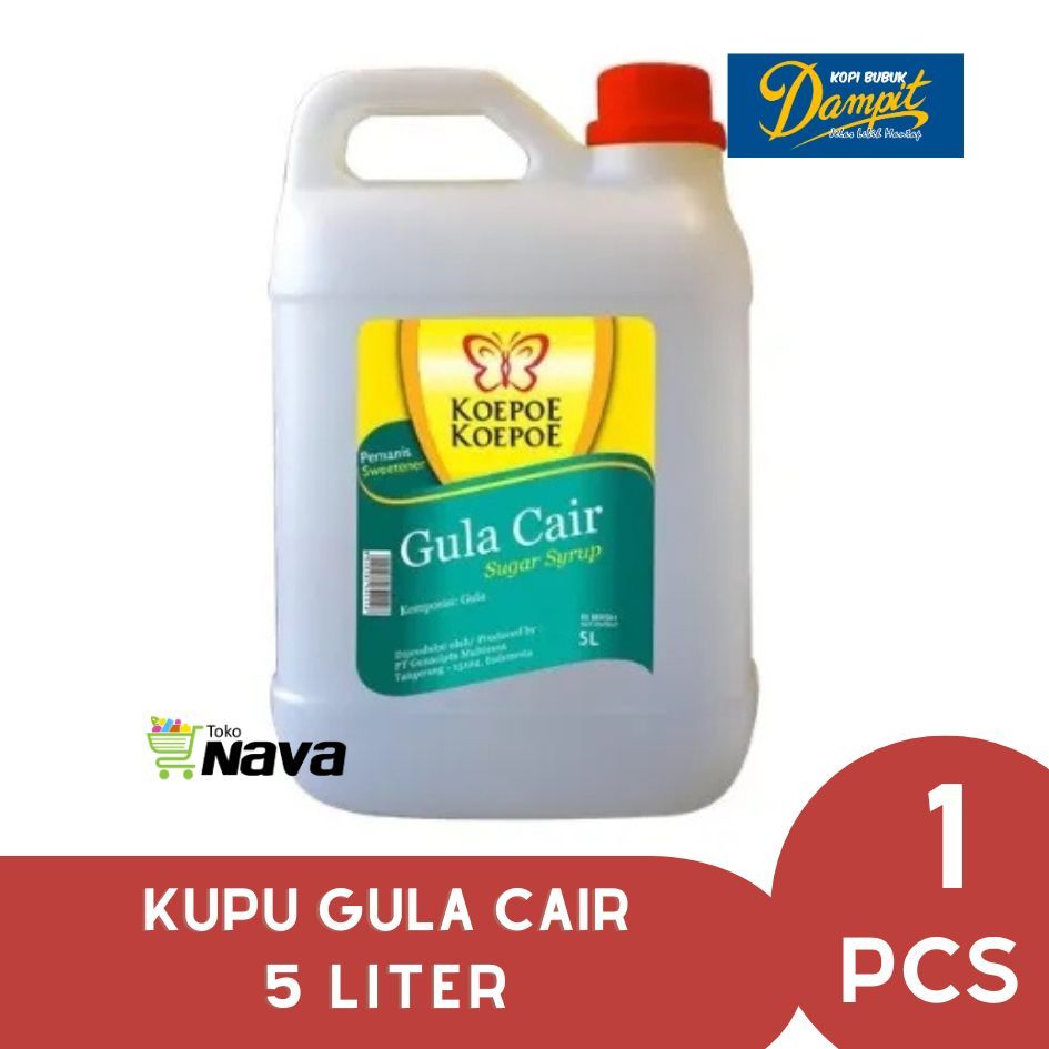 Jual GULA CAIR KUPU KUPU 5 LITER / GULA CAIR 5LT / KOPOE KOPOE GULA ...