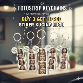 Jual [PROMO] Gantungan Kunci Akrilik PhotoStrip Dengan Desain CUSTOM 2 ...
