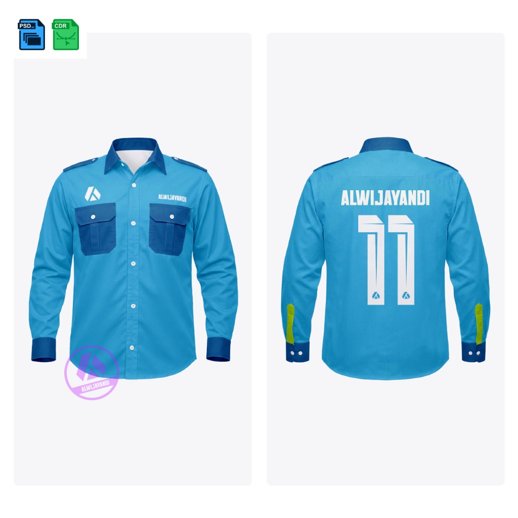 Jual MOCKUP BAJU PDL LENGAN PANJANG // PS CDR | Shopee Indonesia