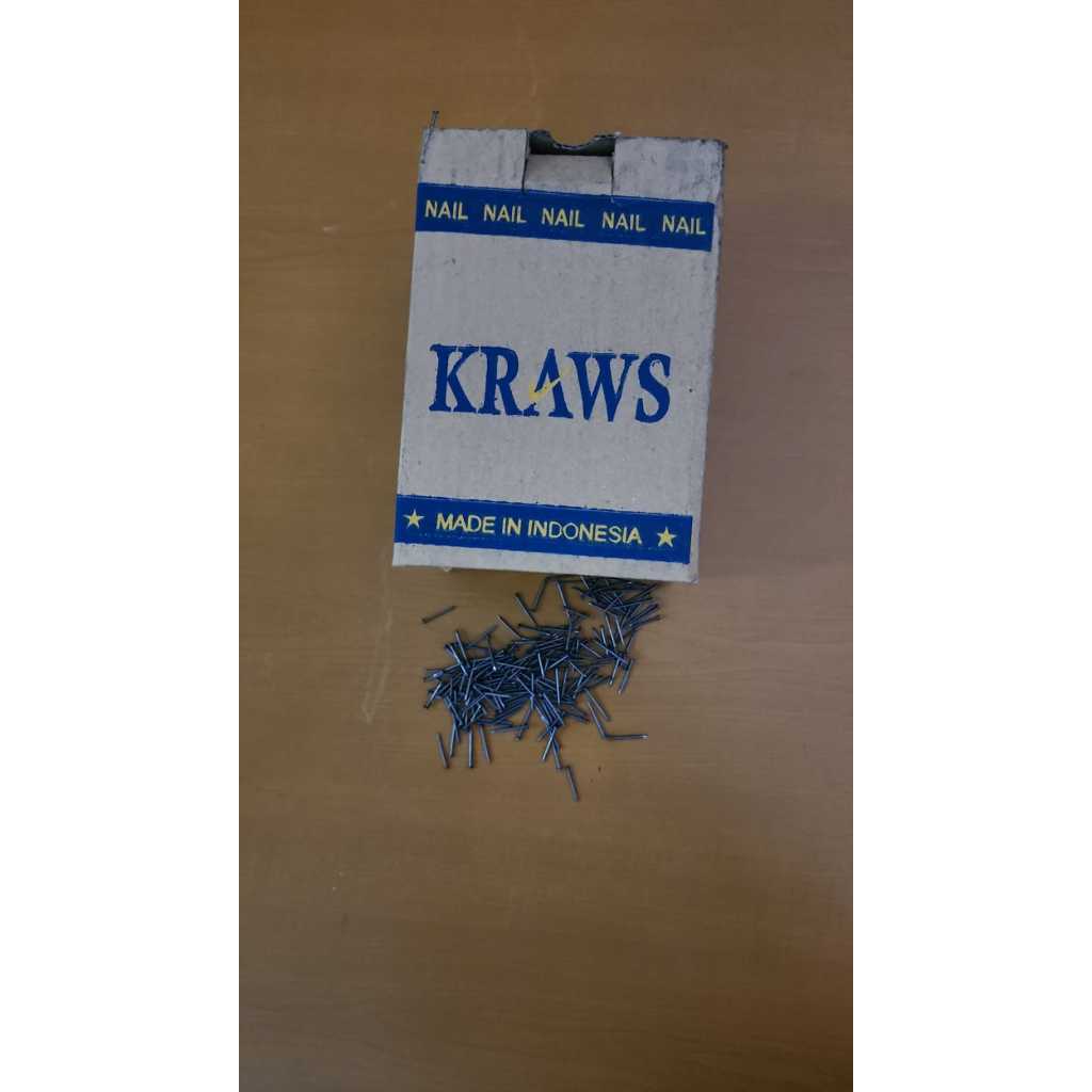 Jual PAKU KAYU 3/4 INCH MERK KRAWS / PAKU KAYU 2 CM | Shopee Indonesia