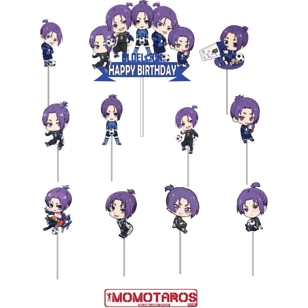 Jual Topper cake Reo Mikage solo Blue Lock | Shopee Indonesia