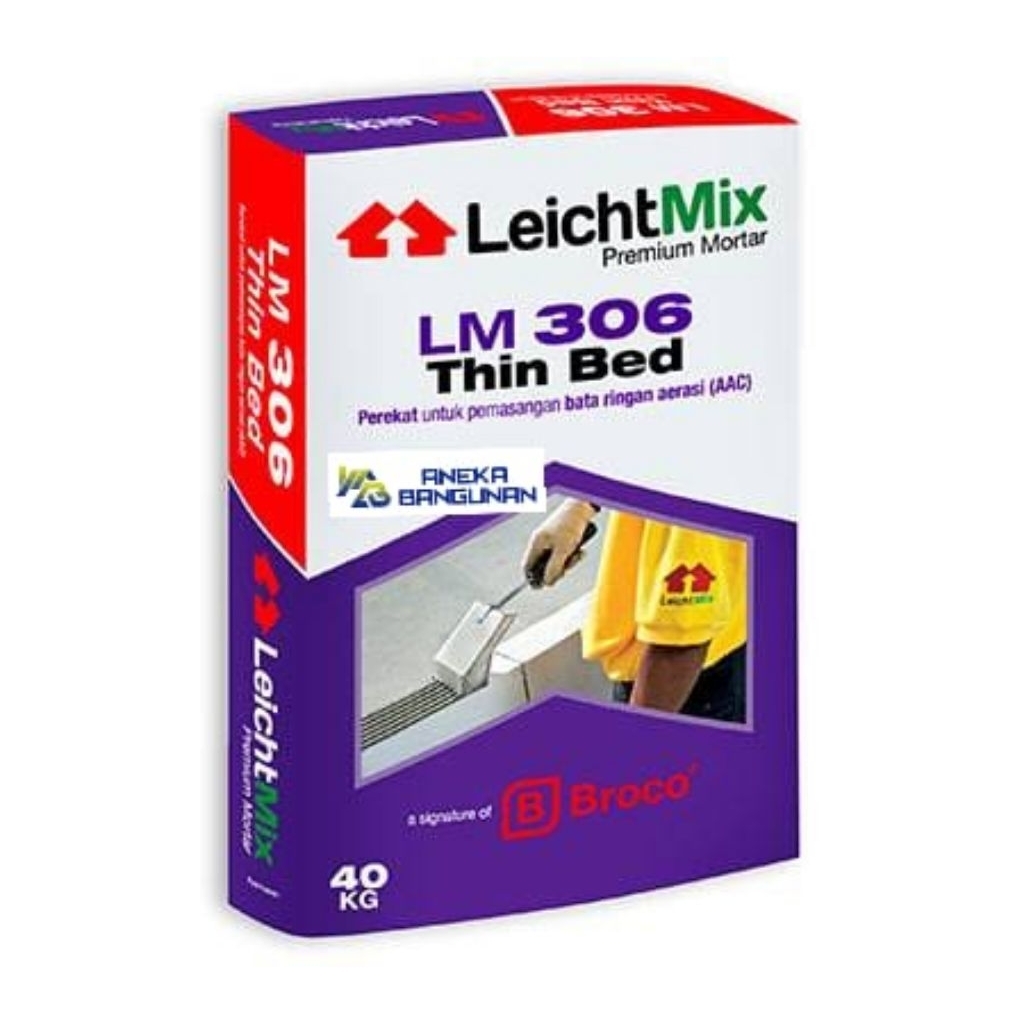 Jual Semen Hebel Murah dari Broco Merek Leichtmix / Mortar Bata Ringan ...