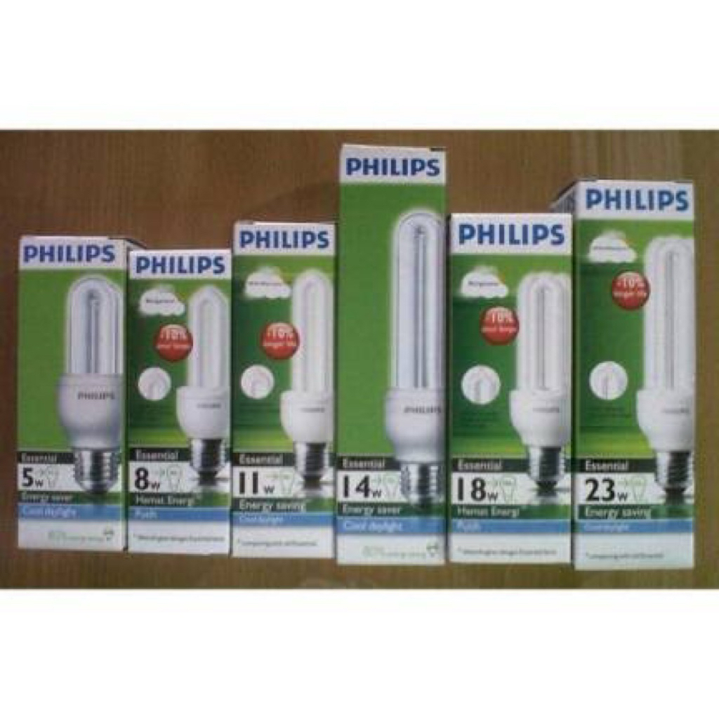 Jual Lampu Philips Essential 5,8,11,14,18,23 watt | Shopee Indonesia
