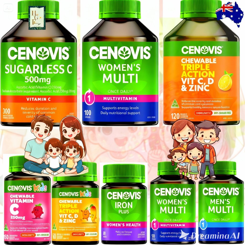 Jual Cenovis Sugarless C 500mg 300 Orange Flavour Chewable Tablets ...