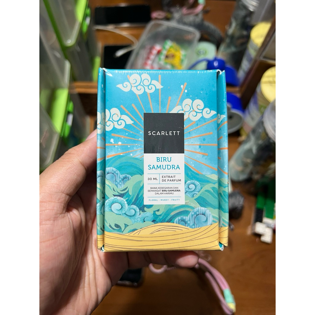 Jual Scarlett Biru Samudra Parfum Minyak Wangi 30 ml | Shopee Indonesia