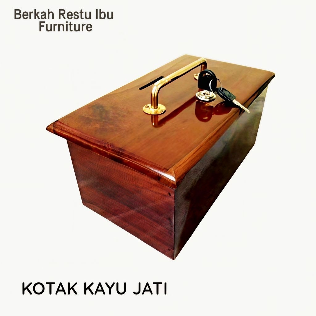 Jual Kotak Amal Kayu Jati TPK Tanggung Ukuran 30 x 17 x 14 | Celengan ...
