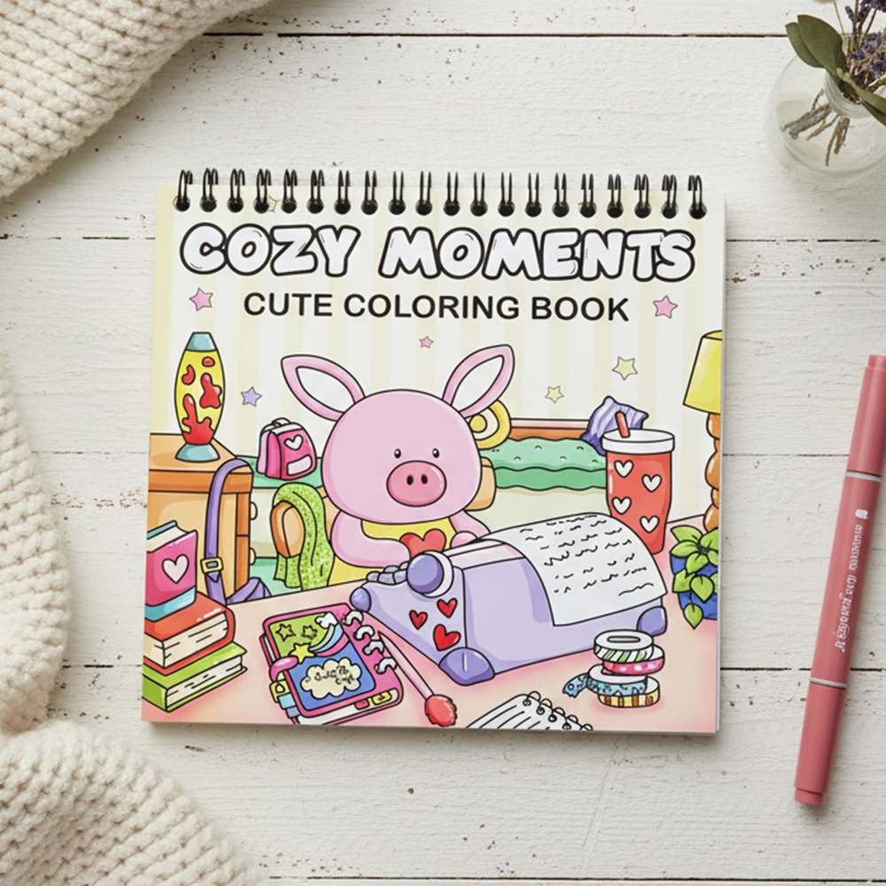 Jual Cozy Moments Buku Mewarnai Cozy Untuk Anak Dan Dewasa Jilid Spiral ...