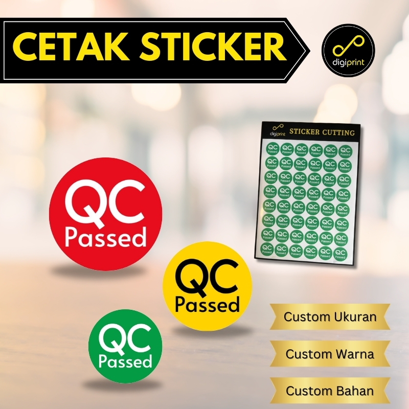 Jual STICKER QC CHECKED STIKER QC PASSED LABEL QUALITY CONTROL Vinyl ...