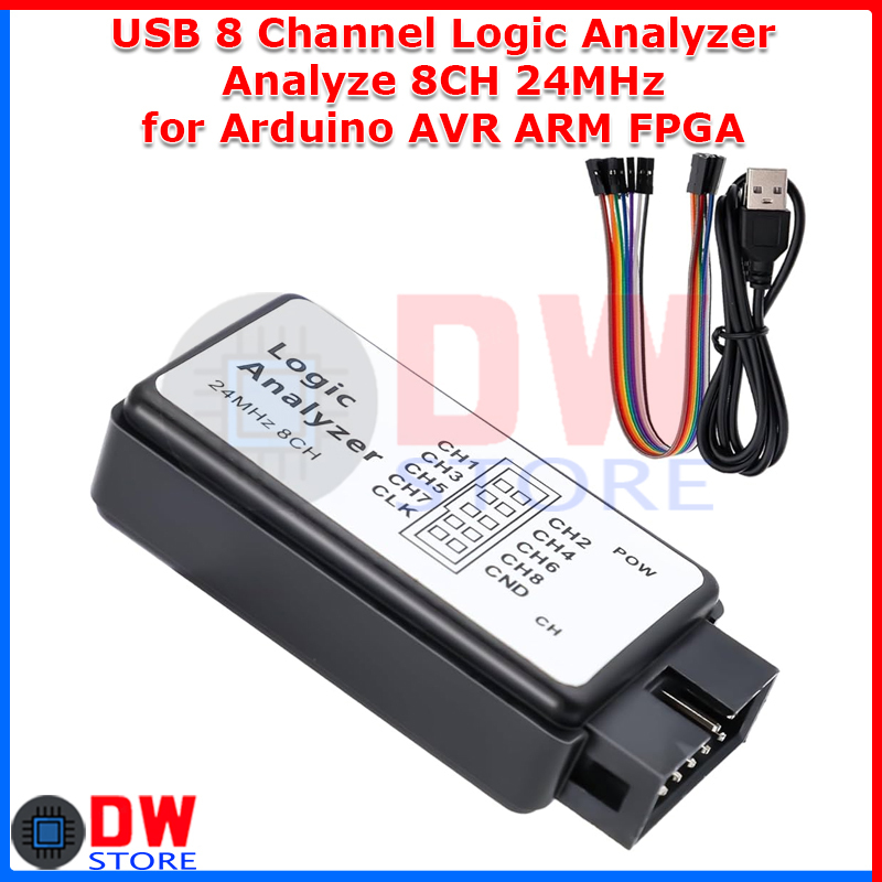 Jual USB Logic Analyzer 8 channel Analyze 8CH 24MHz for Arduino AVR ARM ...