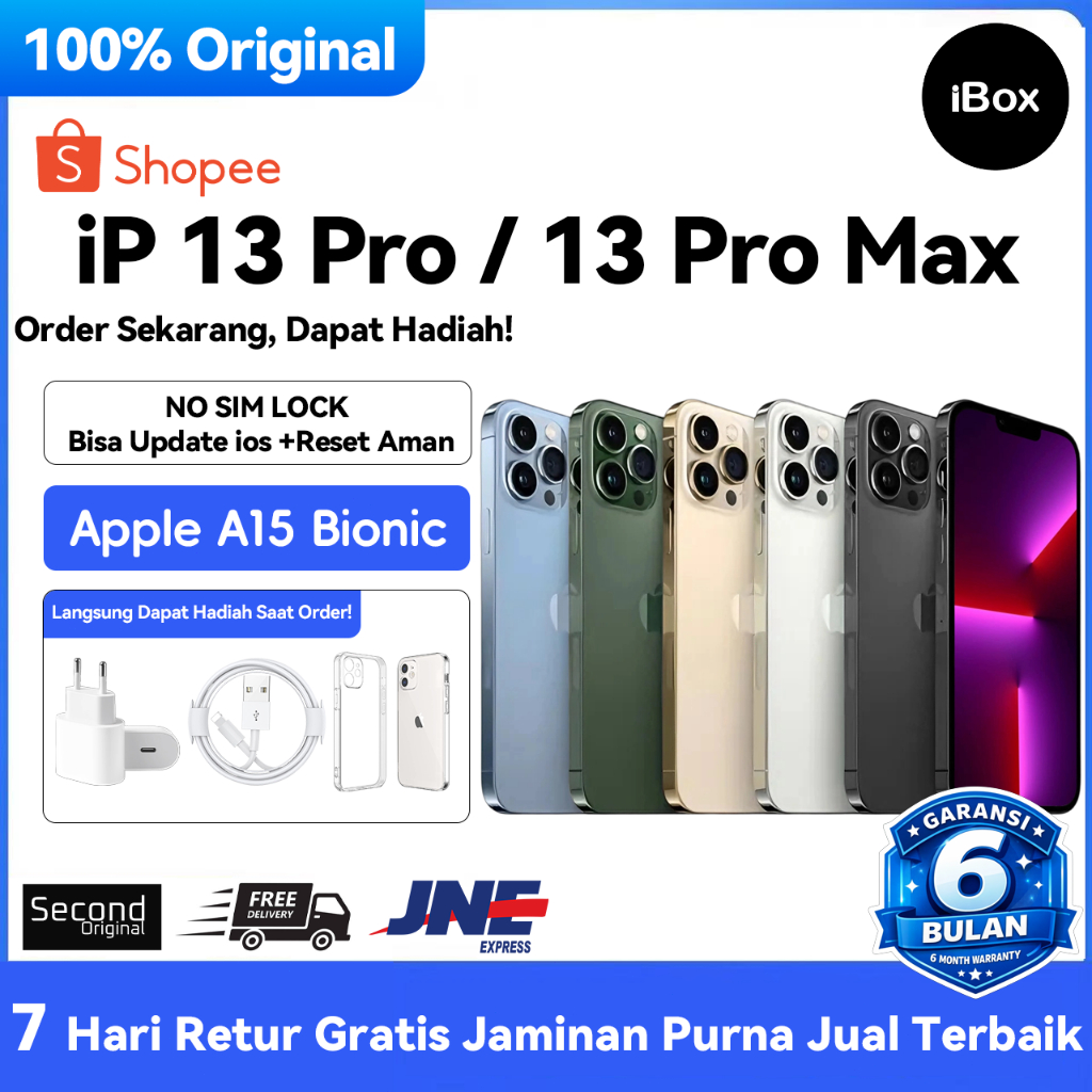 Jual iPhone 13 Pro / 13 Pro Max Second Normal 13 Pro Max 128GB 256GB ...
