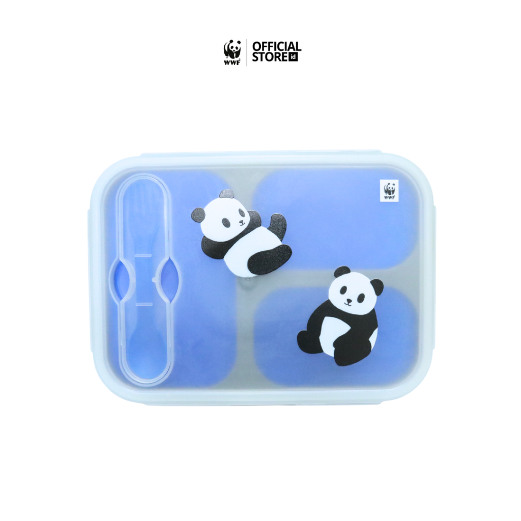 Jual WWF Official Store - Foldable Lunch Box Panda | Kotak Makan Lipat ...
