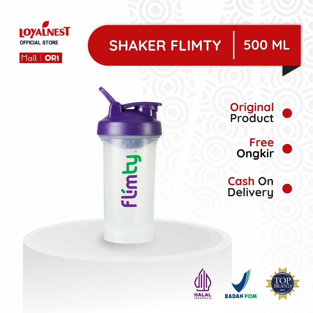 Jual SHAKER FLIMTY ORIGINAL 500ML BOTOL FLIMEAL FLIMTY | Shopee Indonesia