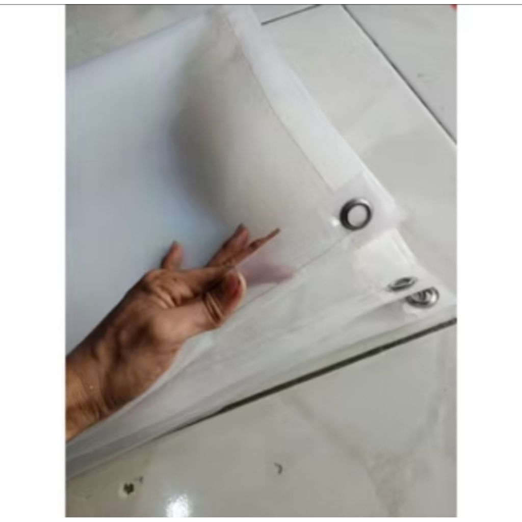 Jual Terpal plastik bening pakai Lis 3x4 200 micro plastik +UV plastik ...