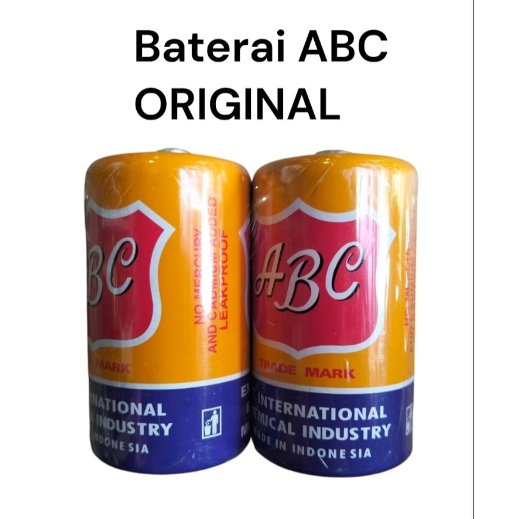 Jual ORIGINAL Baterai ABC TYPE D Baterai besar batu batre batere ...