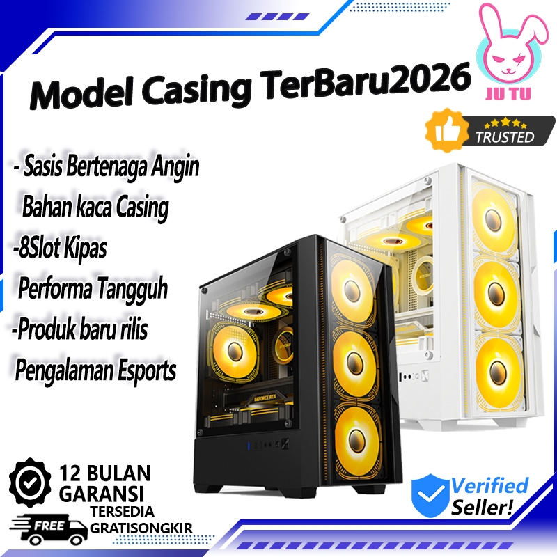 Jual JT Casing Gamingcase matx RTX 4080S/5090D Kaca Temper Support ...