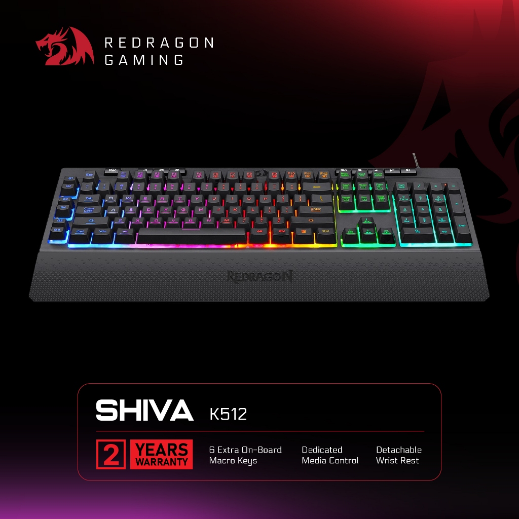 Jual Redragon SHIVA K512 RGB Wired Membrane gaming keyboard with ...