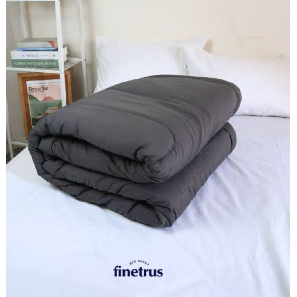 Jual BEDCOVER SET MUTIF POLOS ABU ABU | Shopee Indonesia