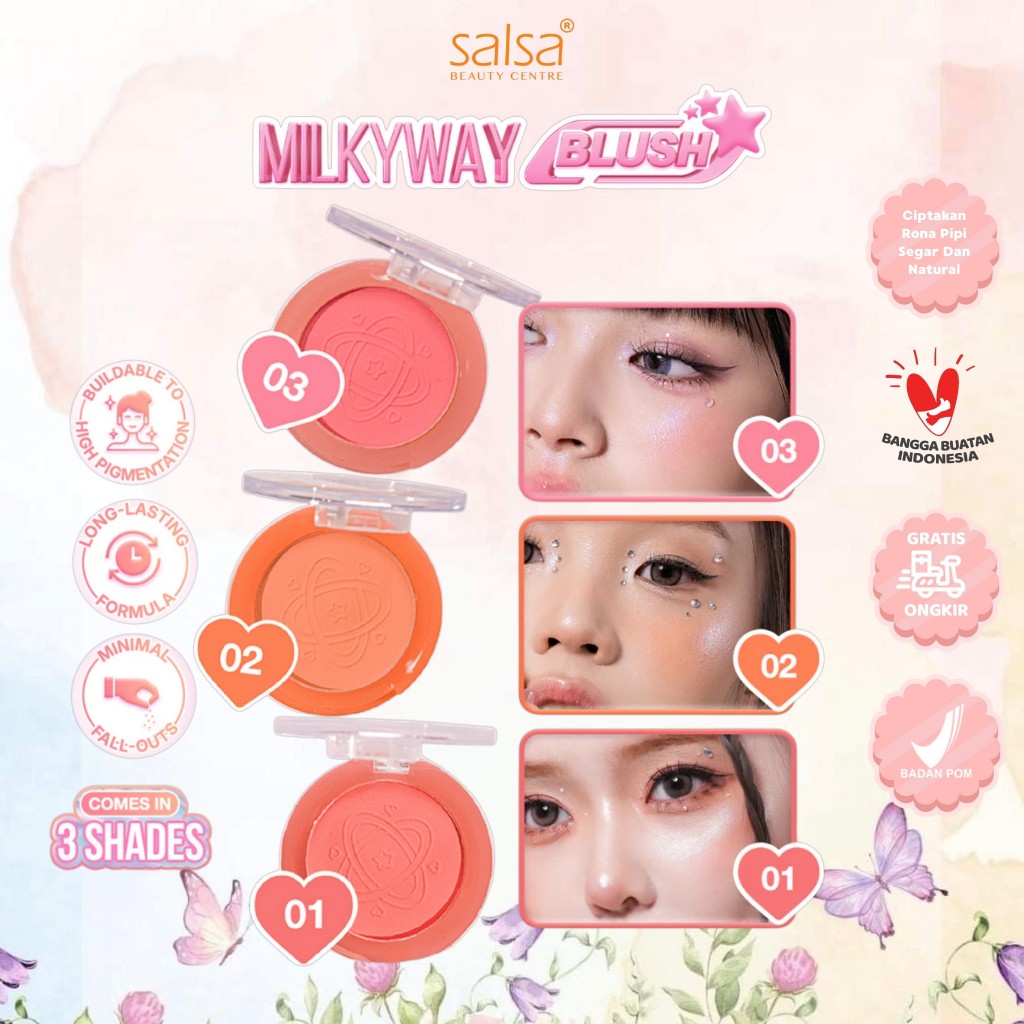Jual SALSA Galaxy Blush – Blush On | MakeUp Douyin Korea | Makeup ...