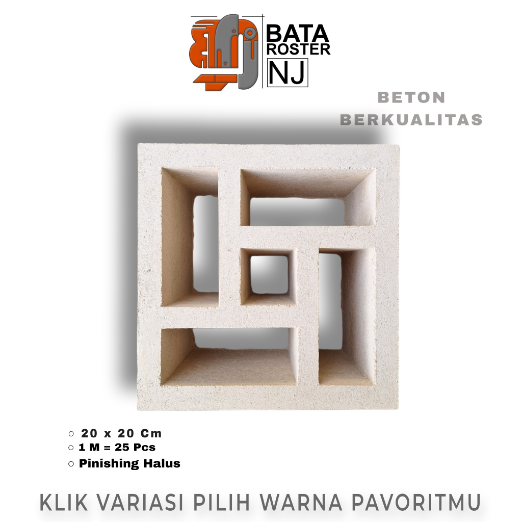 Jual BATA ROSTER NJ - Roster Beton Minimalis - Nako, Lb5, Ukuran 20 x ...