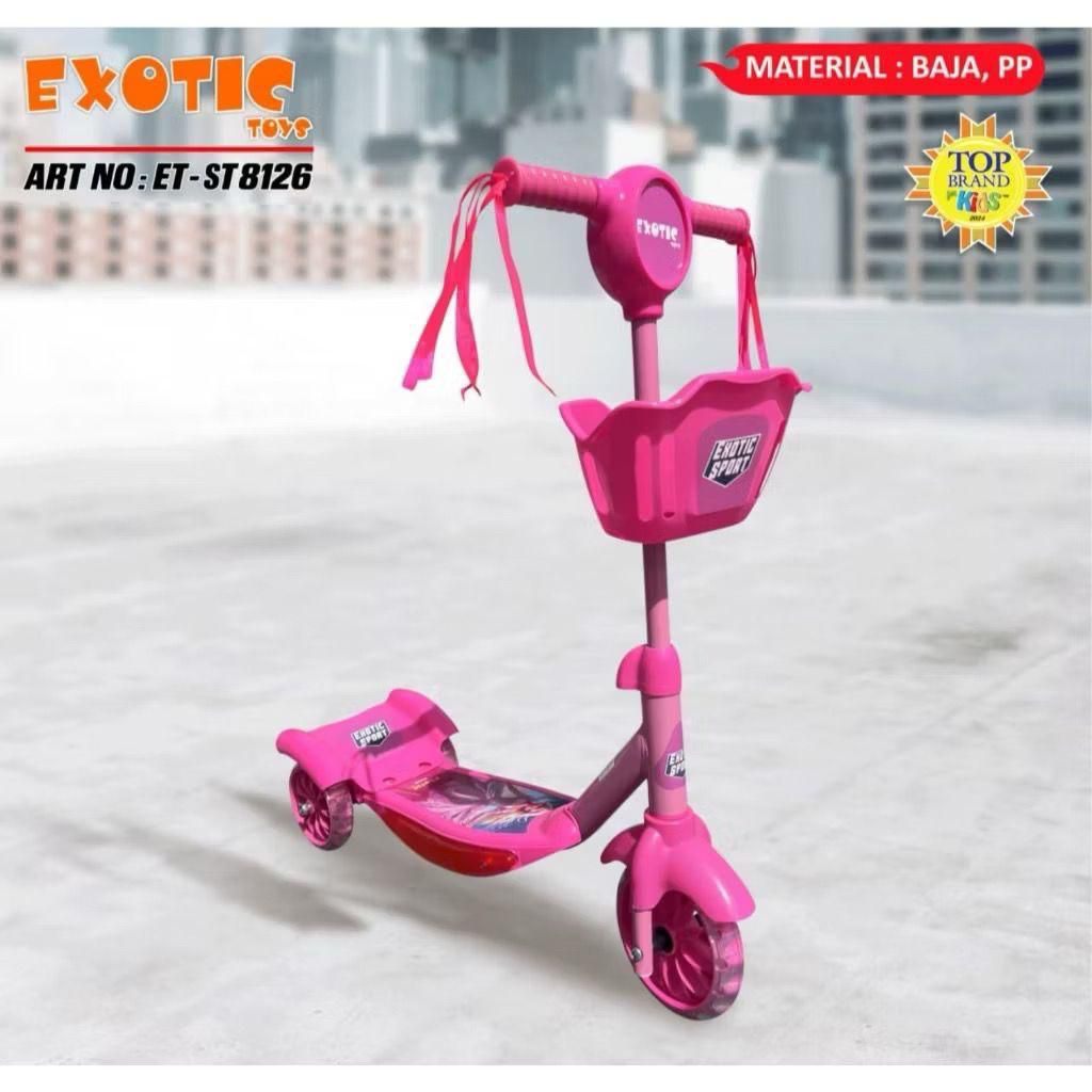 Jual Scooter Anak EXOTIC ST 8126/ST 8128 / Skuter Otoped Roda 3 ...