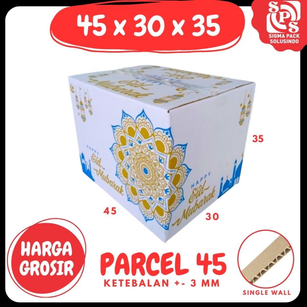 Jual Kardus Parcel 45x30x35 Dus SUPER JUMBO Lebaran Eid Mubarok Box ...