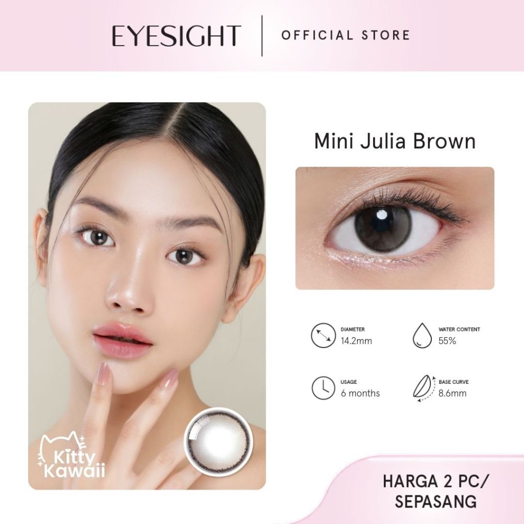 Jual [BEST SELLER] EYESIGHT LENSES Softlens Kitty Kawaii Mini Julia ...