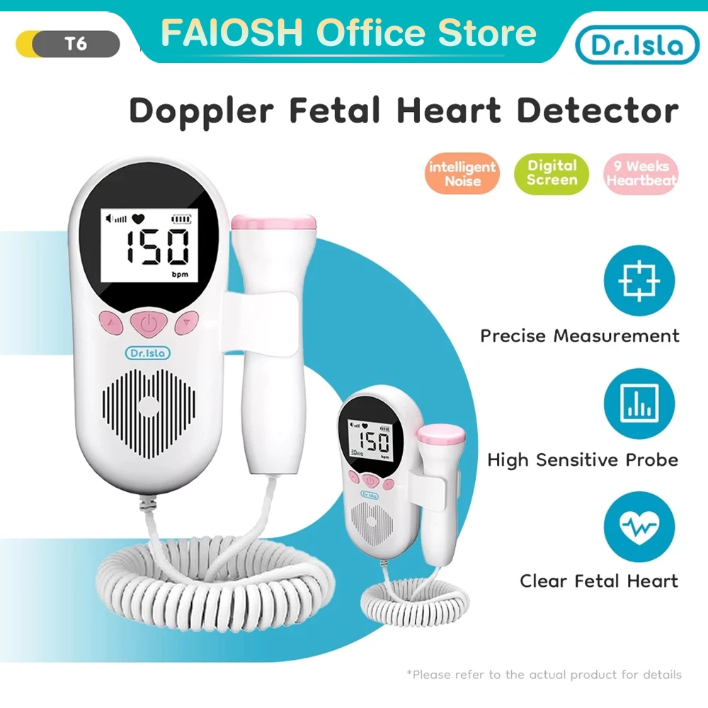 Jual Dr.isla T501/T502 Fetal Doppler 3.0MHz LCD Screen Bayi Doppler ...
