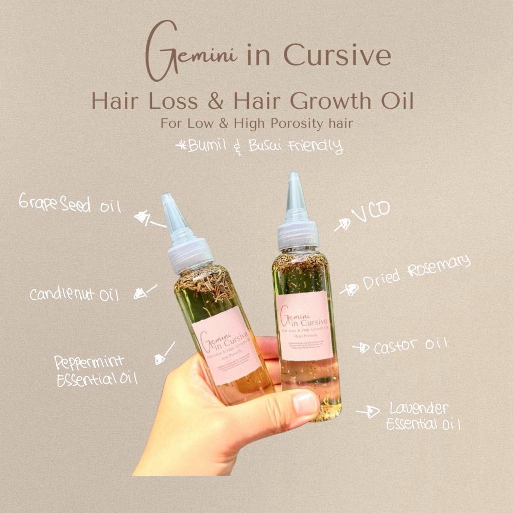Jual Gemini in Cursive | Hair Fall and Growth Oil | Shopee Indonesia