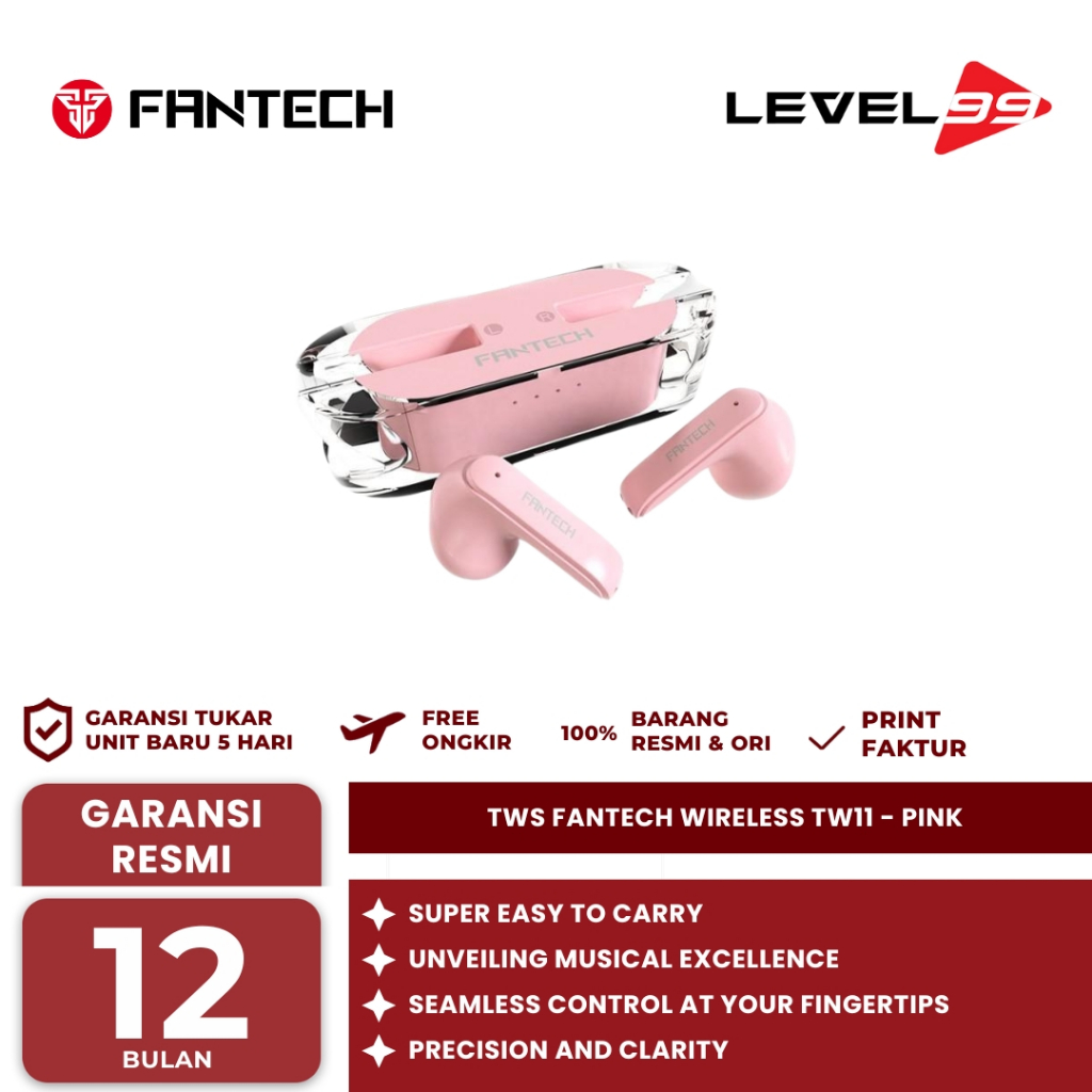 Jual Fantech TW11 / TW-11 Wave True Wireless Earphone Bluetooth 5.3 ...