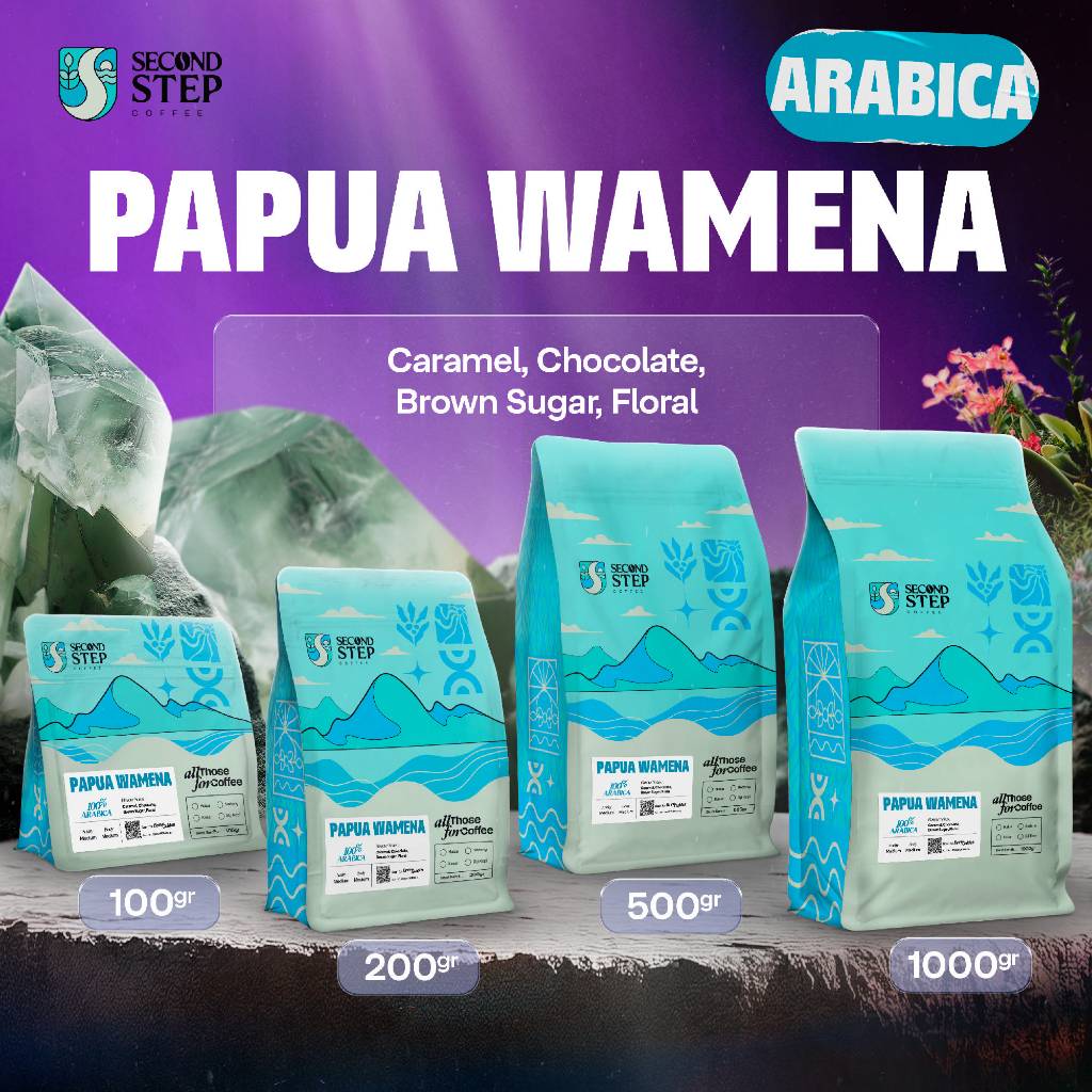 Jual Second Step Coffee Biji Kopi Bubuk Arabika Papua Wamena Arabica ...