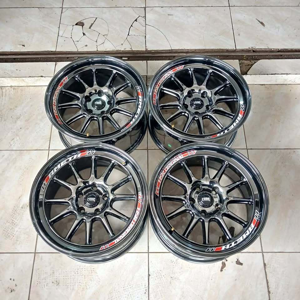 Jual Velg mobil bekas HSR AMETH r17 pcd 5x114,3 black chrome pnp inova ...