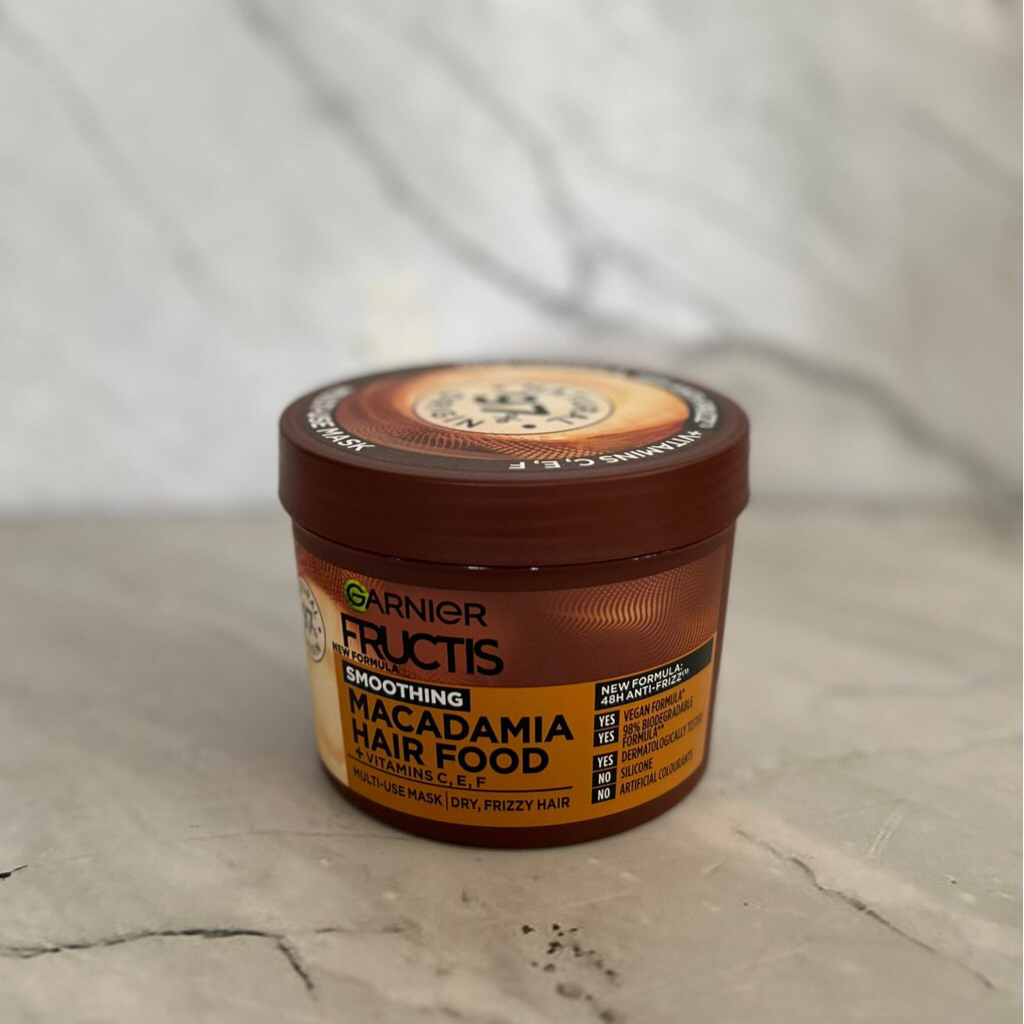 Jual Garnier Fructis Macadamia Hair Food Mask Treatment 390ml | Shopee ...